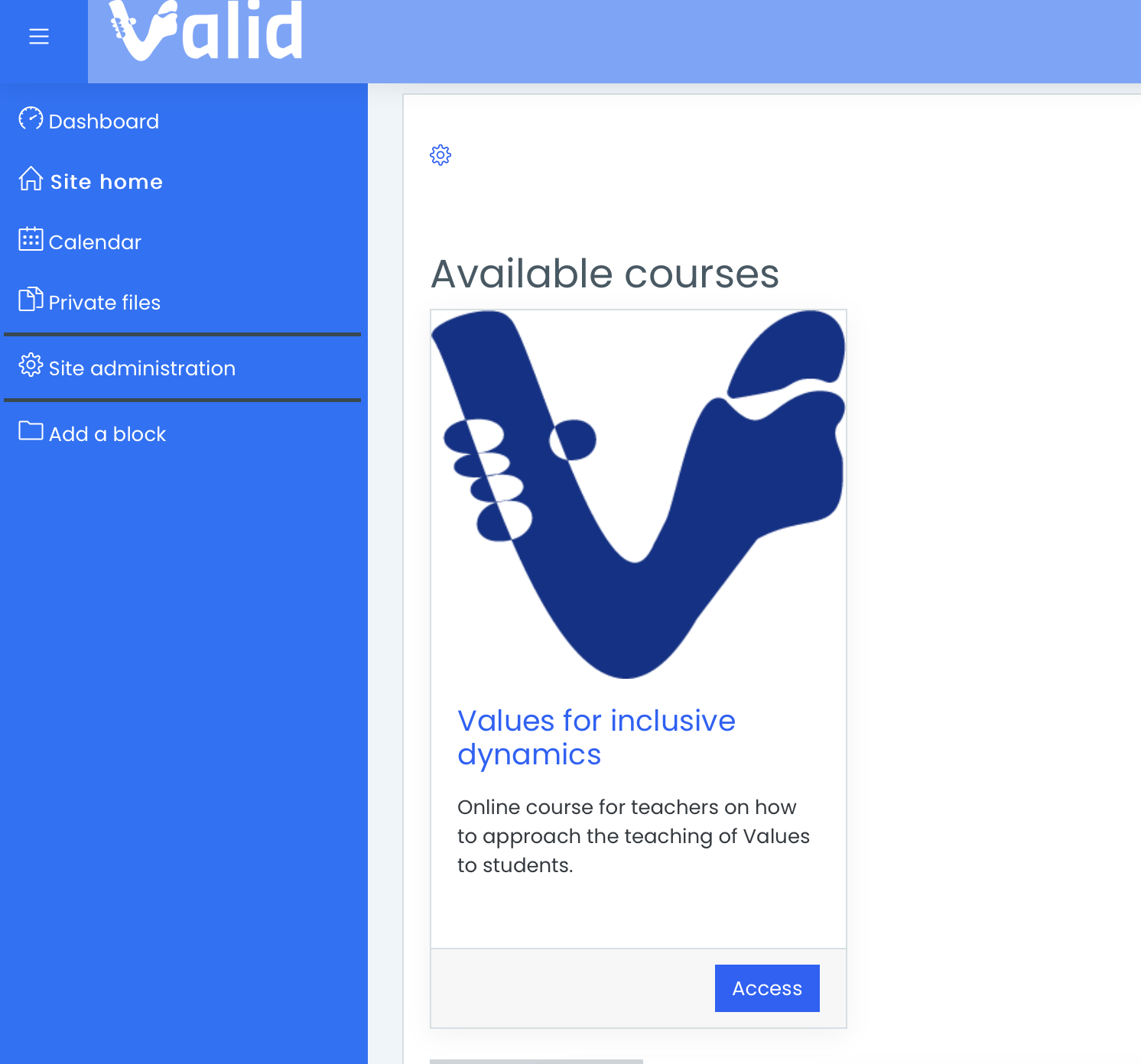 Valid e-course